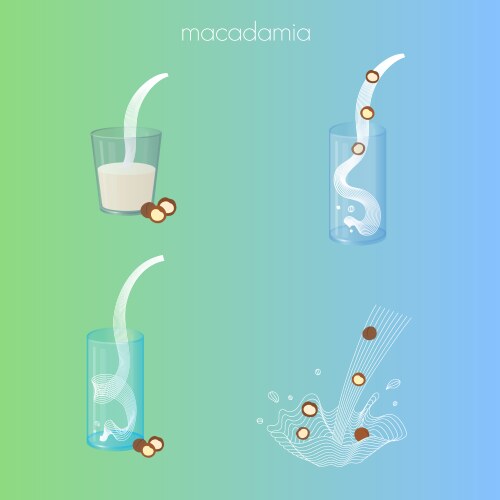 Realistic milk flow in glass and splash Royalty Free Vector