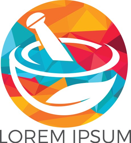 Pharmacy medical logo design Royalty Free Vector Image