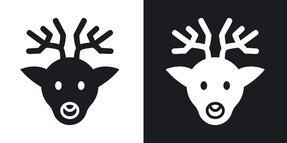 Rudolph Reindeer Face Vector Images (over 190)