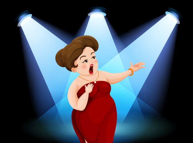Fat Lady Cartoon Vector Images (over 2,000)