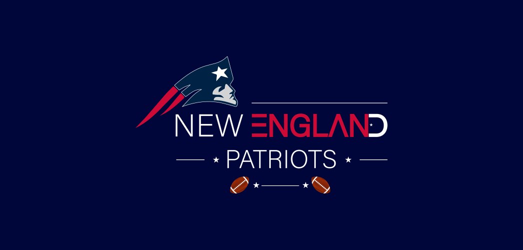 A visual tribute stunning design for new england Vector Image