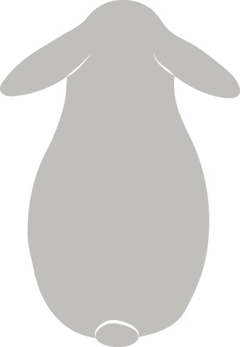 Easter Bunny Back Silhouette Vector Images (over 110)