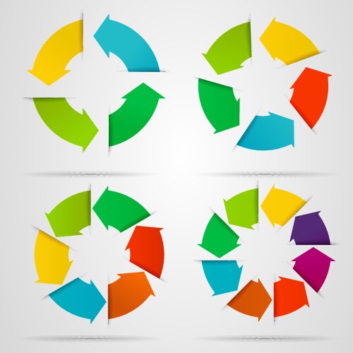 Circle of 6 Arrows Vector Images (over 6,300)