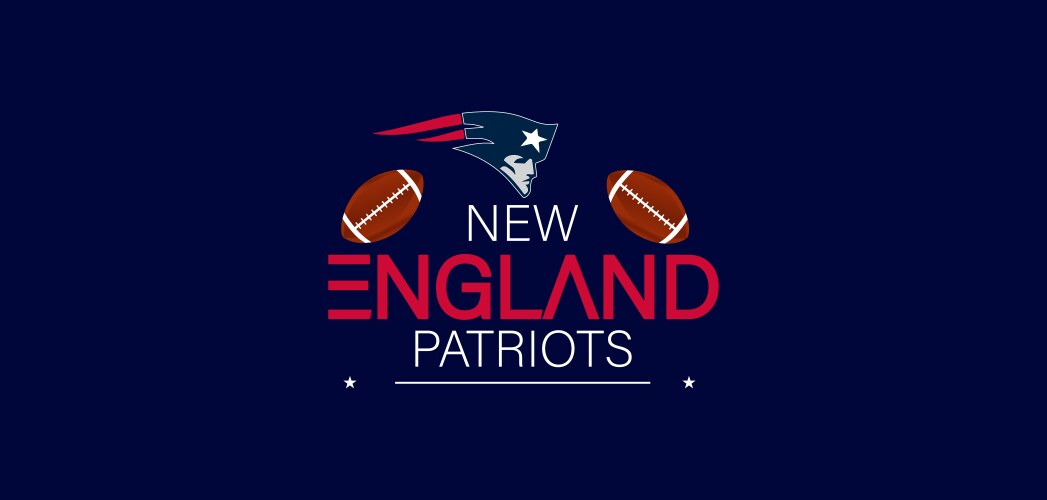 A visual tribute stunning design for new england Vector Image