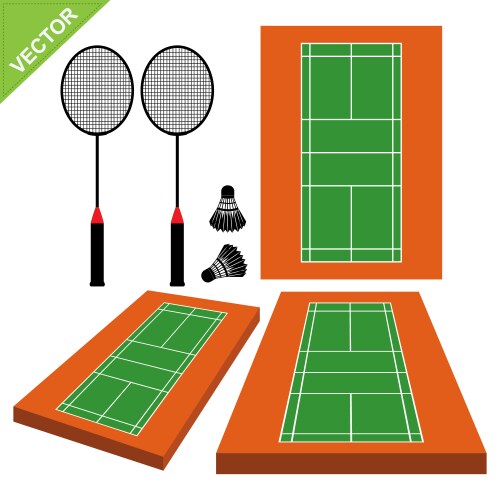 Badminton court Vector Images & Graphics for Commercial Use | VectorStock