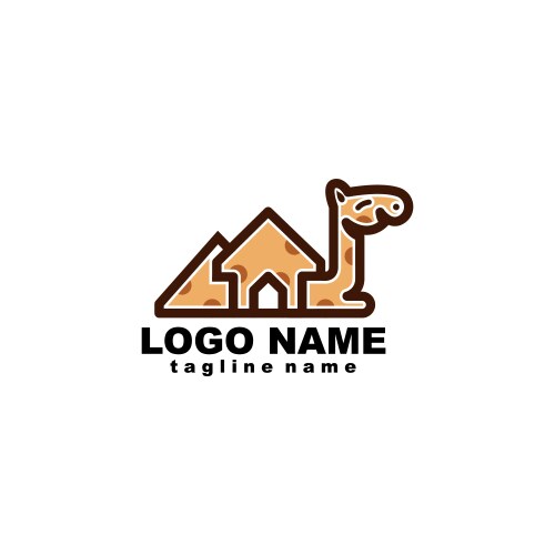 Clothing house logo design Royalty Free Vector Image