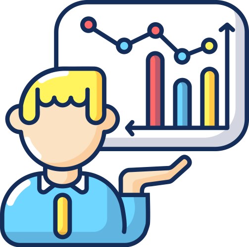 Professional skills color icon Royalty Free Vector Image