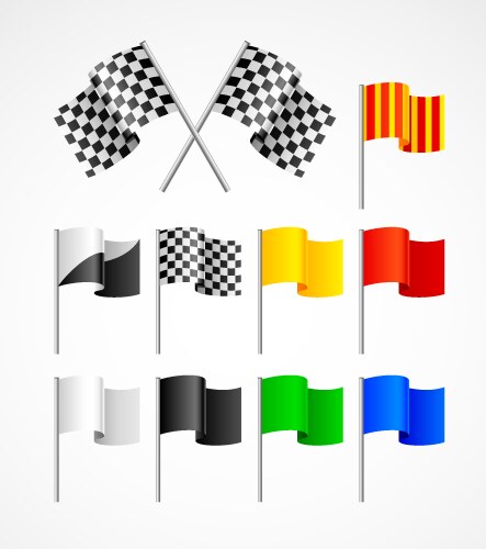 Racing Checkered Flag Royalty Free Vector Image