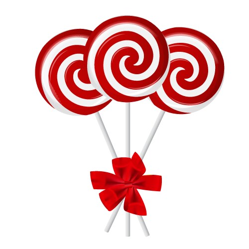 Striped candy engraving sketch Royalty Free Vector Image