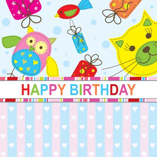 Template greeting card Royalty Free Vector Image