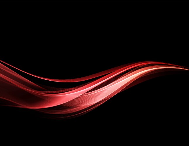 Abstract red waves background Royalty Free Vector Image