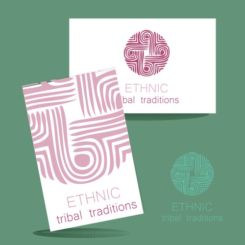 Ethnic traditions logo Royalty Free Vector Image