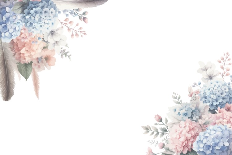 Hydrangea Border Vector Images (over 1,500)