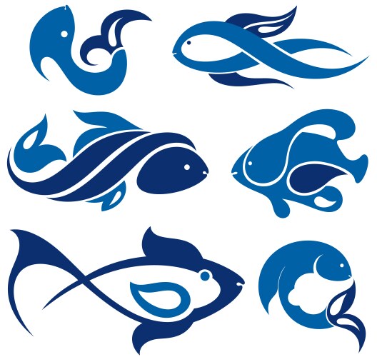 Water fish Royalty Free Vector Image - VectorStock