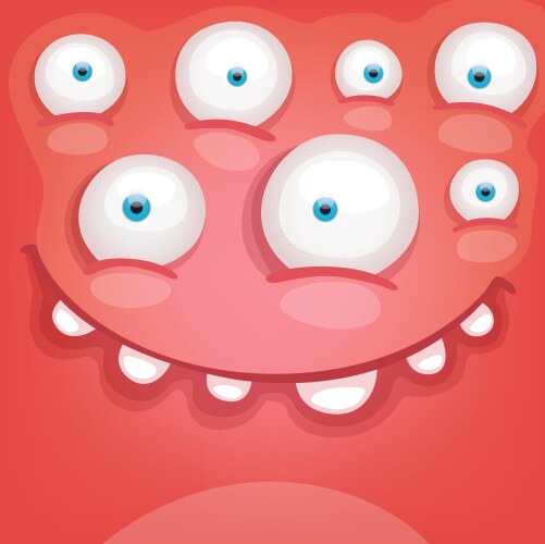 Monster face Royalty Free Vector Image - VectorStock