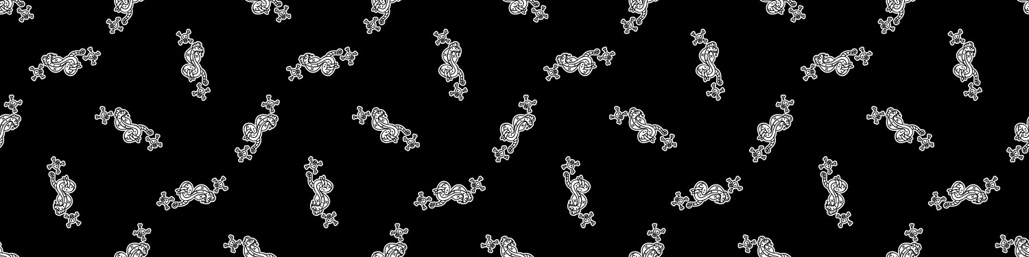 Punk rock skulls clipart Royalty Free Vector Image