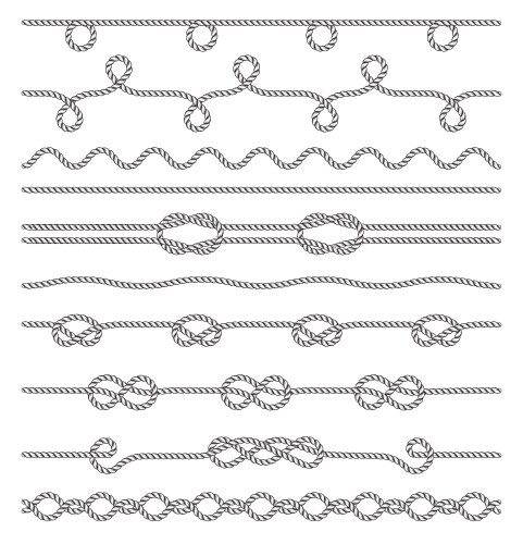 136 rope a3 Royalty Free Vector Image - VectorStock