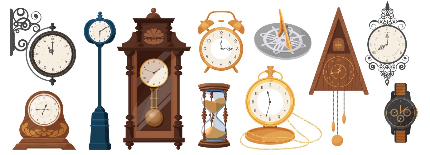 Grandfather Clock Cartoon Vector Images (over 290)