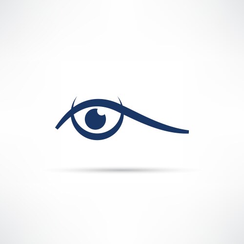 Sensitive content icon eye symbol Royalty Free Vector Image