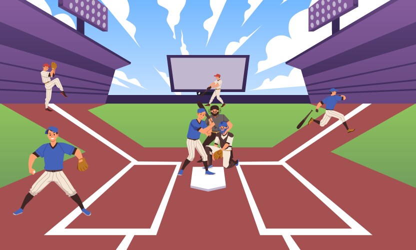 Softball Field Vector Images (over 2,400)