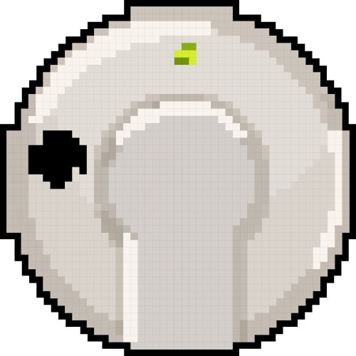 Flame fire extinguisher game pixel art Royalty Free Vector