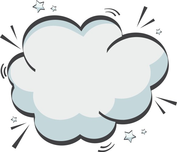 Five icons of explosion pop art Royalty Free Vector Image