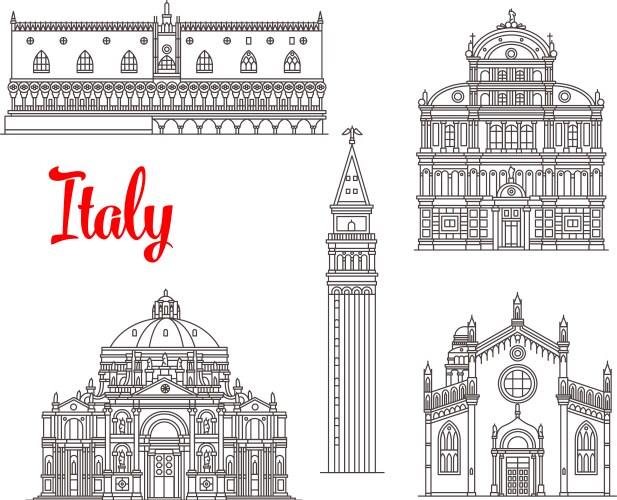 Rialto bridge in venice italy Royalty Free Vector Image
