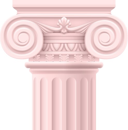 Greek column icon cartoon style Royalty Free Vector Image