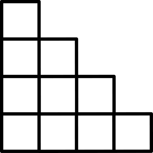 Game bricks tetris template color pixel blocks c Vector Image