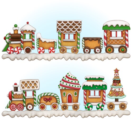 Frame with cartoon train Royalty Free Vector Image