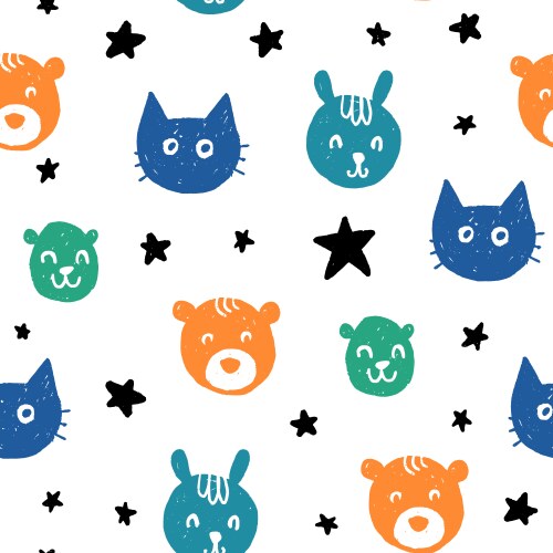 Kids pattern Royalty Free Vector Image - VectorStock