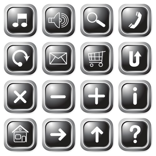 Shiny Square Buttons Vector Images (over 19,000)