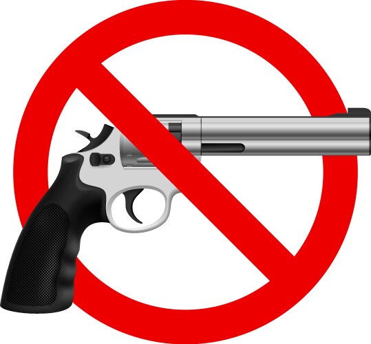 No guns allowed sign Royalty Free Vector Image