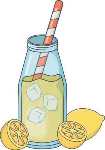 Tasty refresh cartoon Royalty Free Vector Image