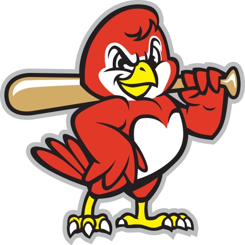 American baseball player retro Royalty Free Vector Image