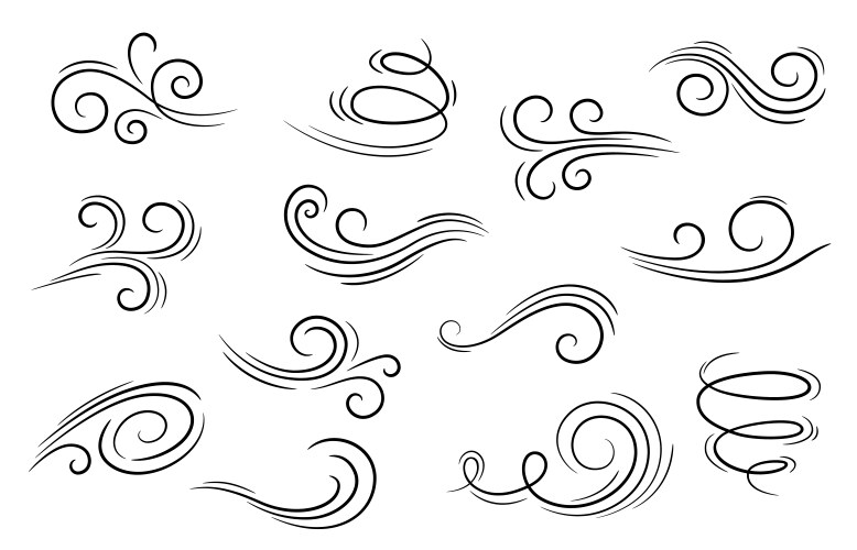 Cartoon Wind Blowing Vector Images (over 3,100)