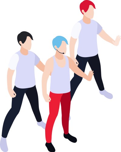 Boys group Royalty Free Vector Image - VectorStock