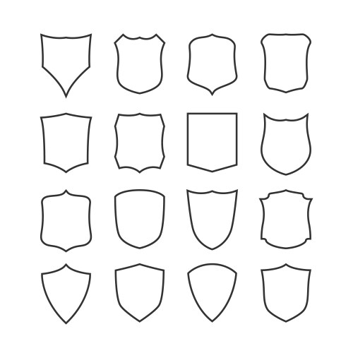 Blank Shield Template Vector Images (over 5,800)