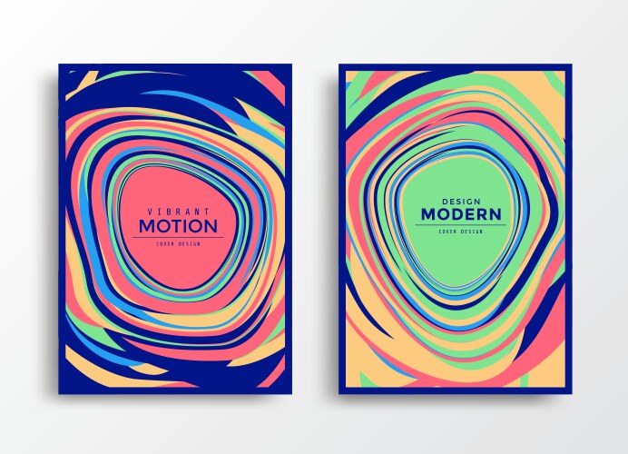 Bright poster with dynamic waves Royalty Free Vector Image