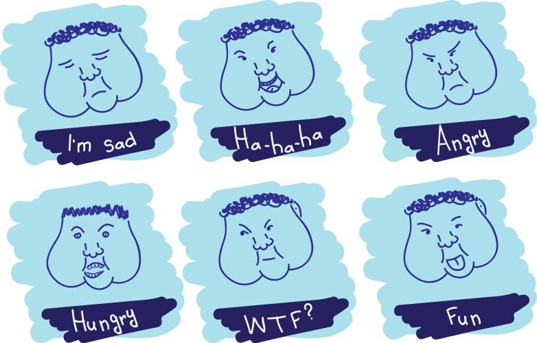 Fat Man Emoji Face Vector Images (85)