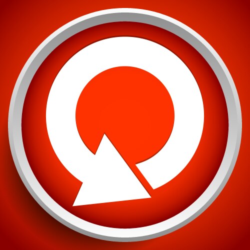 Circular 360 degree arrow icon phase cycle Vector Image