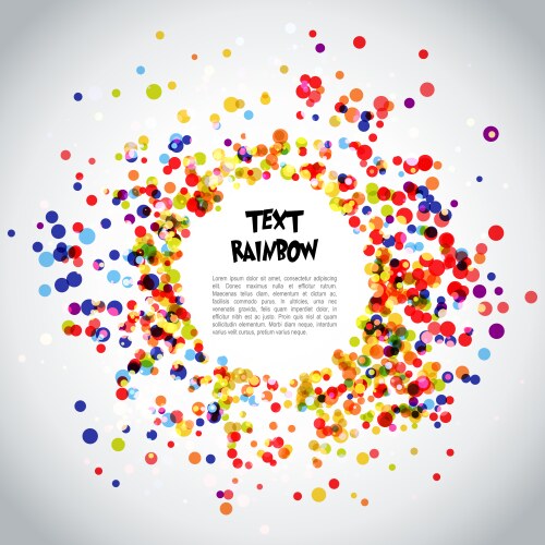 Abstract rainbow cheetah Royalty Free Vector Image