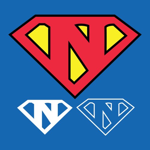Superhero Logo Icon with Letter Vector Images (over 620)
