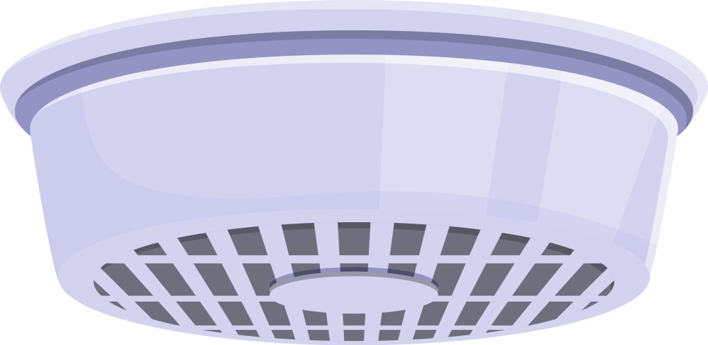 Interior smoke detector icon cartoon alarm Vector Image