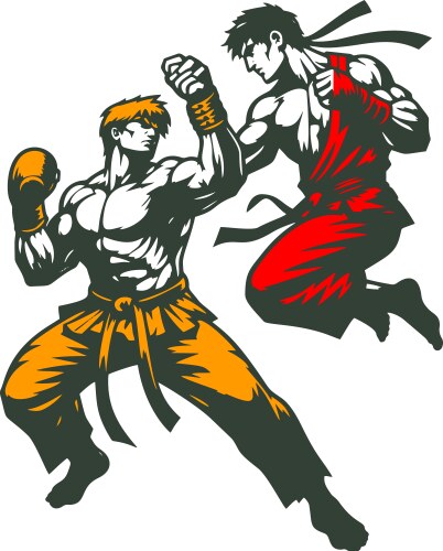 Two People Fighting Vector Images (over 2,600)