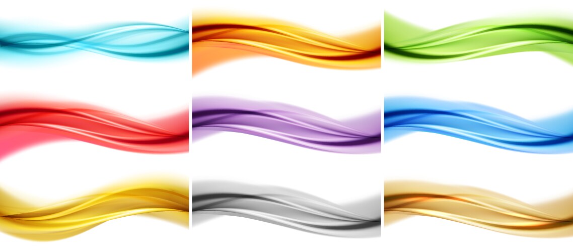 Colorful wave design abstract background Vector Image