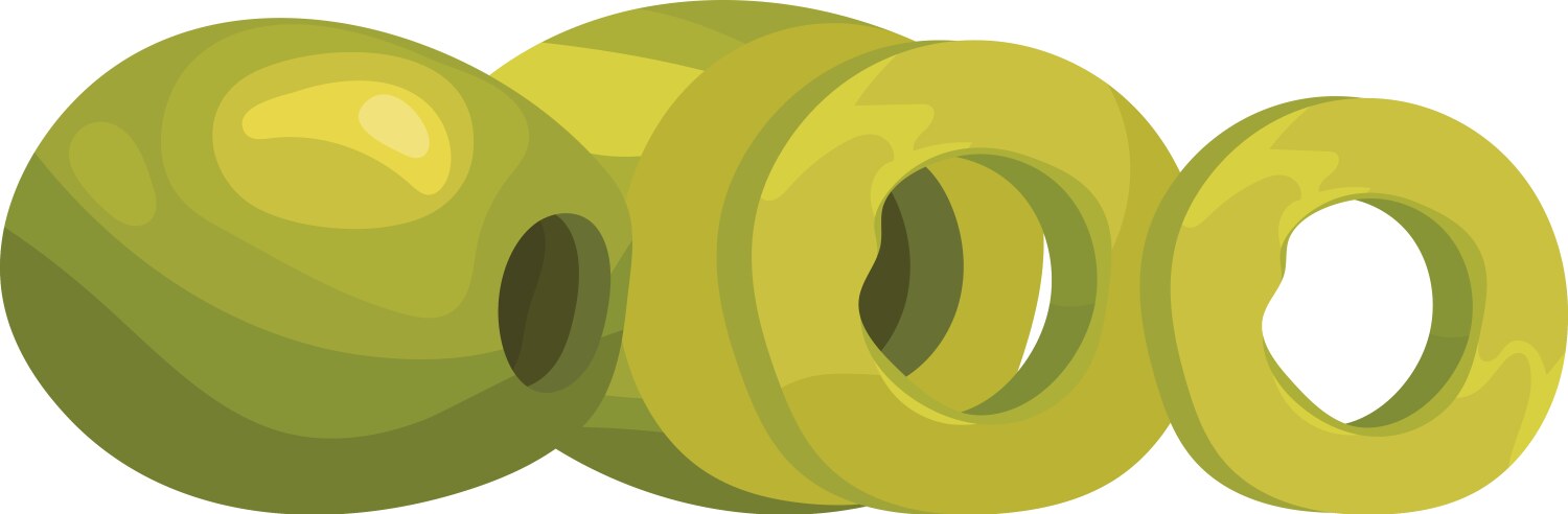 Clean green olives icon cartoon oil food Vector Image