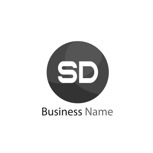 B and 6 initial logo b6 monogram logotype Vector Image