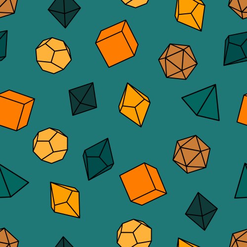 Seamless pattern of dice for board games Vector Image