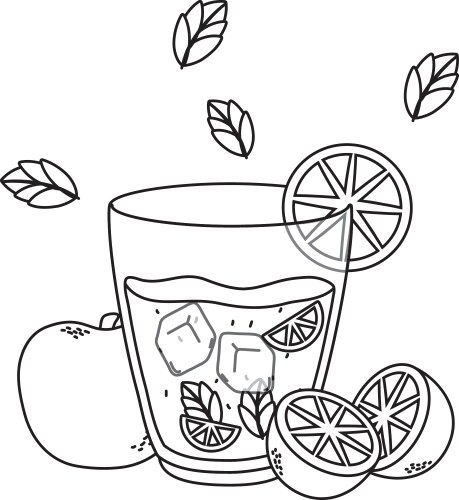 Tasty refresh cartoon Royalty Free Vector Image